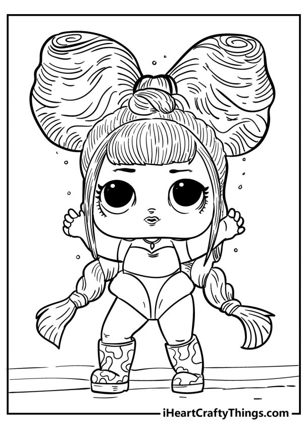 50 L.O.L. Surprise! Doll Coloring Pages (Free Printables)