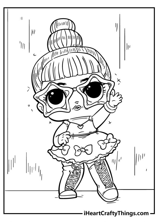 50 L.O.L. Surprise! Doll Coloring Pages (Free Printables)