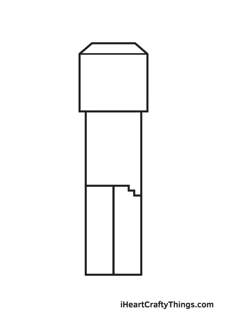 Minecraft Drawing - How To Draw Minecraft Step By Step