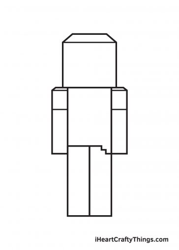 Minecraft Drawing - How To Draw Minecraft Step By Step
