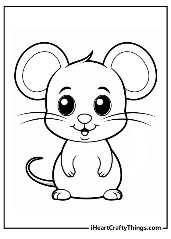15 Mouse Coloring Pages (100% Free Printables)