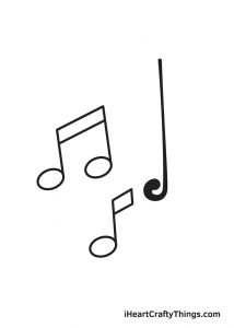 Music Notes Drawing - How To Draw Music Notes Step By Step