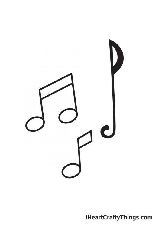 Music Notes Drawing - How To Draw Music Notes Step By Step