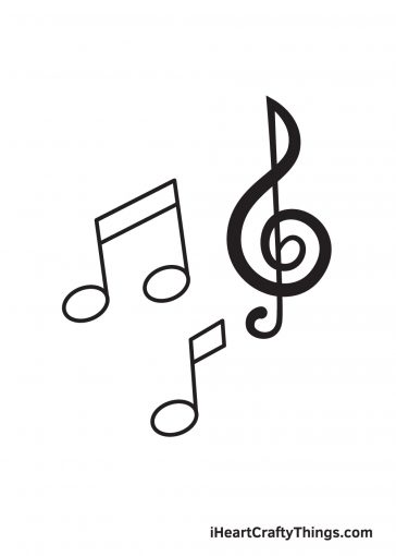 Music Notes Drawing - How To Draw Music Notes Step By Step