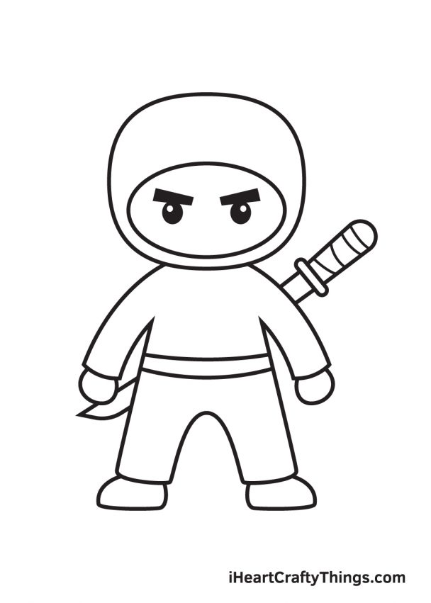 Ninja Drawing - How To Draw A Ninja Step By Step