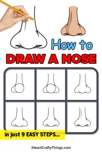 Nose Drawing - How To Draw A Nose Step By Step