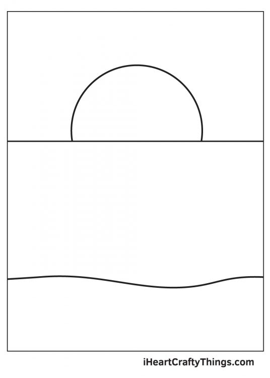 Ocean Drawing - How To Draw An Ocean Step By Step