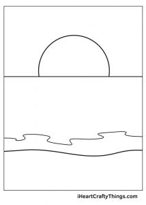 Ocean Drawing - How To Draw An Ocean Step By Step