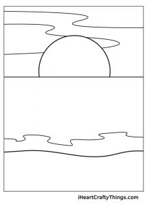 Ocean Drawing - How To Draw An Ocean Step By Step