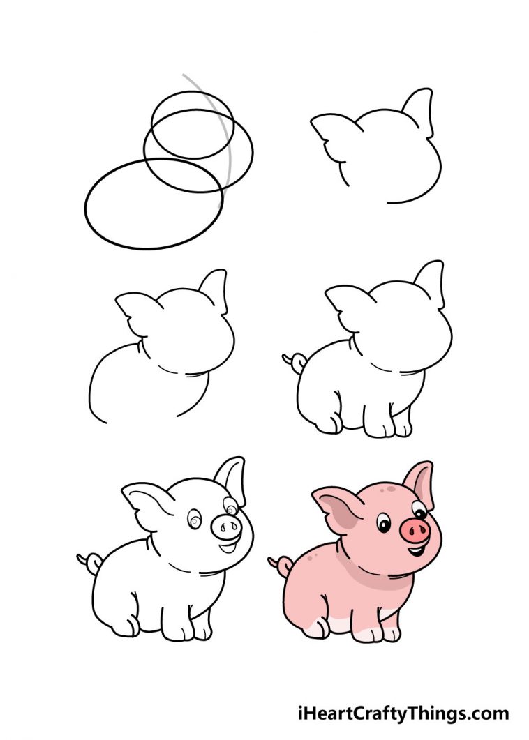 Pig Drawing How To Draw A Pig Step By Step Pig Drawing How To Draw A Pig Step By Step