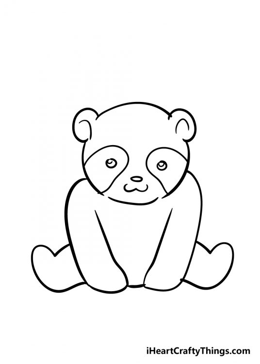 Panda Drawing - How To Draw A Panda Step By Step