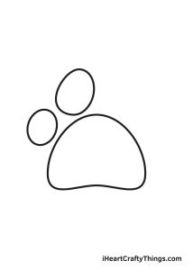 Paw Print Drawing - How To Draw A Paw Print Step By Step