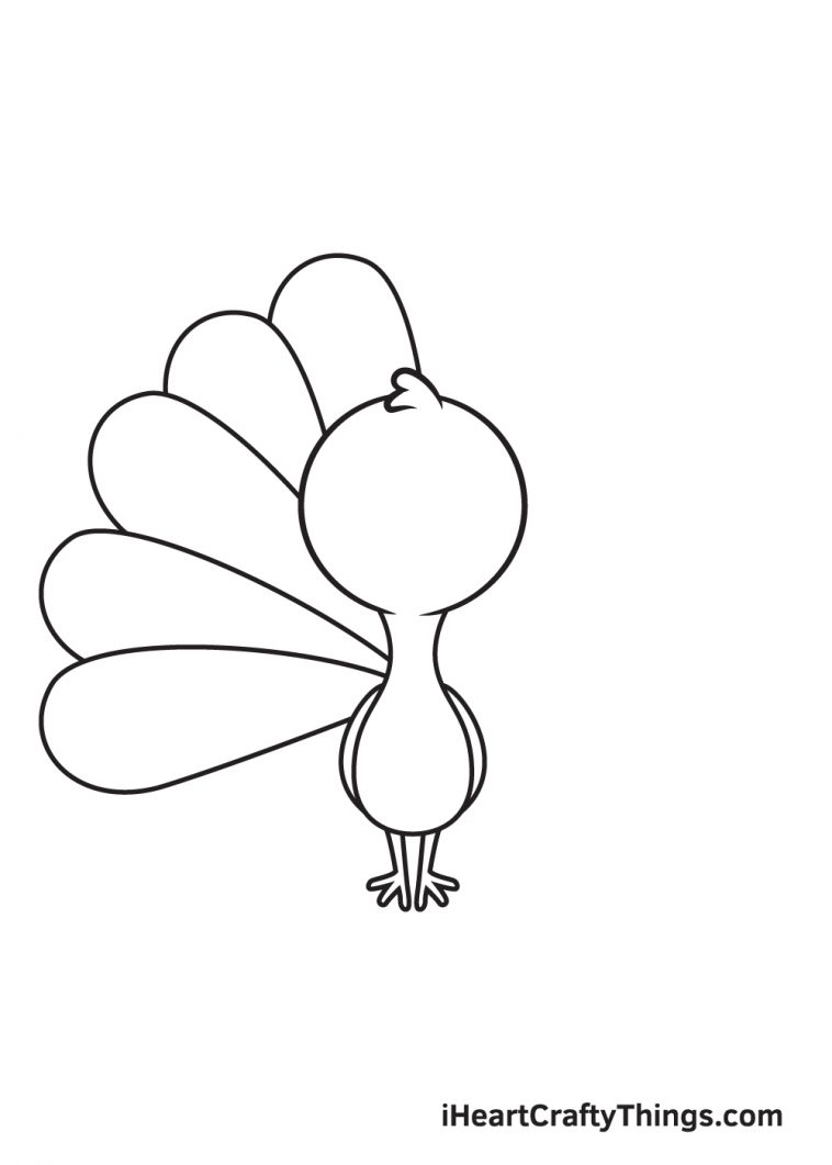 Peacock Drawing - How To Draw A Peacock Step By Step
