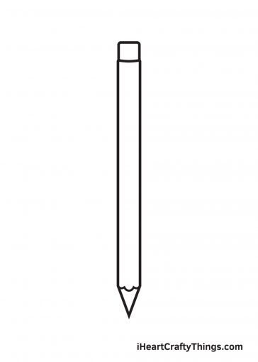 Pencil Drawing - How To Draw A Pencil Step By Step