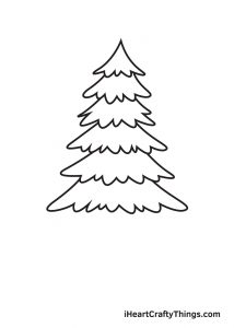 Pine Tree Drawing - How To Draw A Pine Tree Step By Step