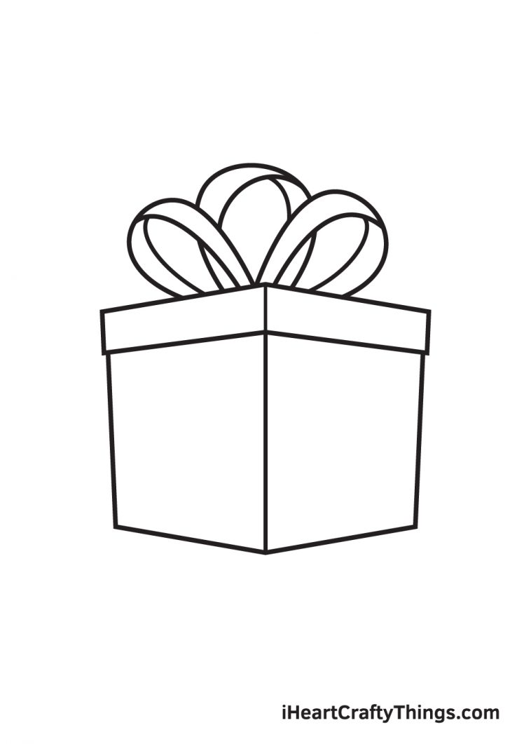 Present Drawing - How To Draw A Present Step By Step