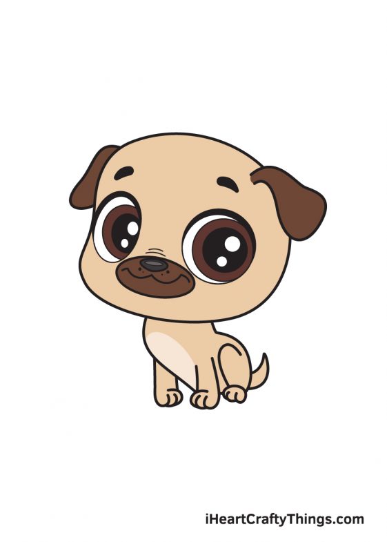 Pug Drawing - How To Draw A Pug Step By Step