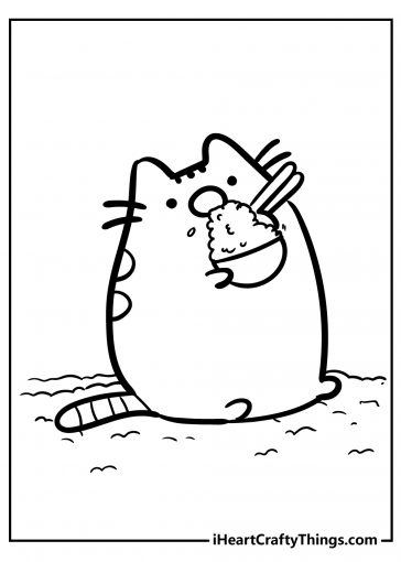 Pusheen Coloring Pages (100% Free Printables)