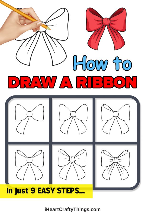 Ribbon Drawing - How To Draw A Ribbon Step By Step