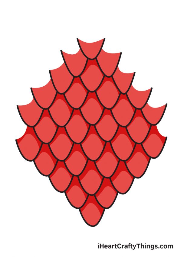 Scales Drawing - How To Draw Scales Step By Step