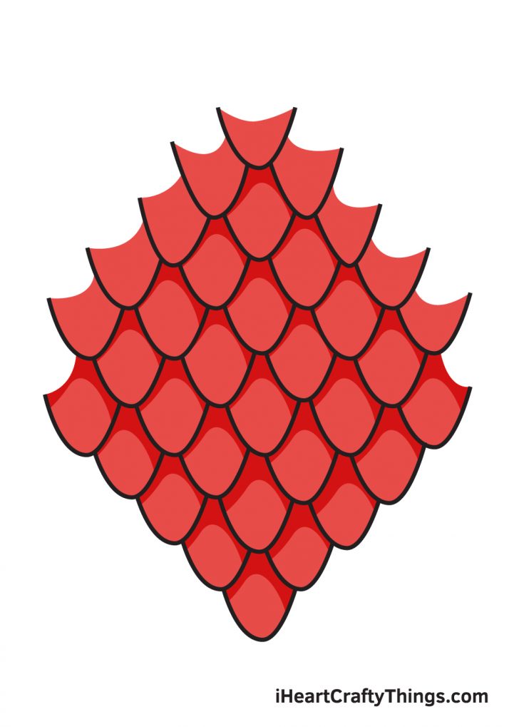 Scales Drawing - How To Draw Scales Step By Step