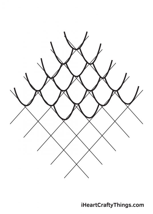Scales Drawing - How To Draw Scales Step By Step