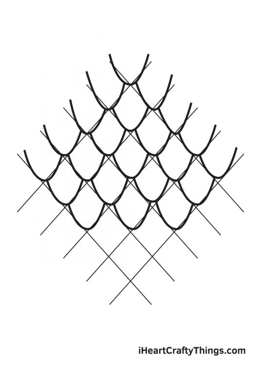 Scales Drawing - How To Draw Scales Step By Step