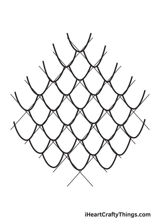 Scales Drawing - How To Draw Scales Step By Step