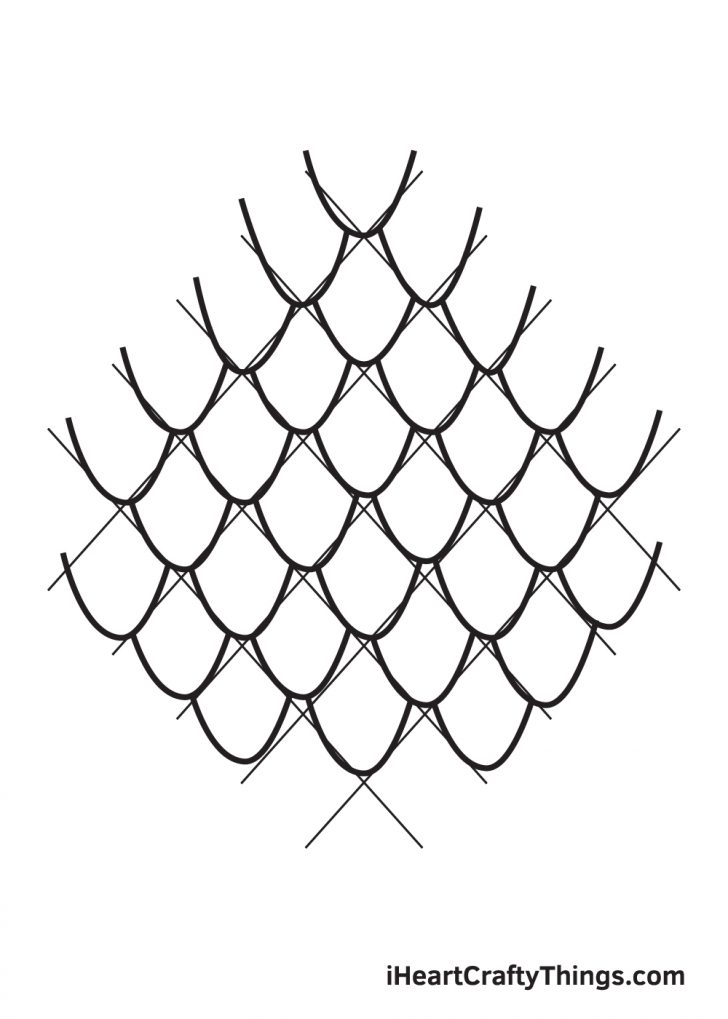 Scales Drawing - How To Draw Scales Step By Step