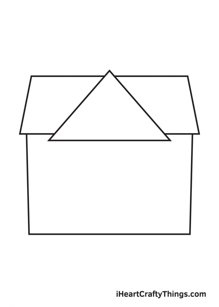 School Drawing - How To Draw A School Step By Step