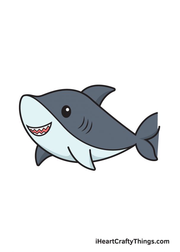 Shark Drawing - How To Draw A Shark Step By Step