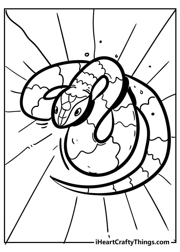Snake Coloring Pages (100% Free Printables)