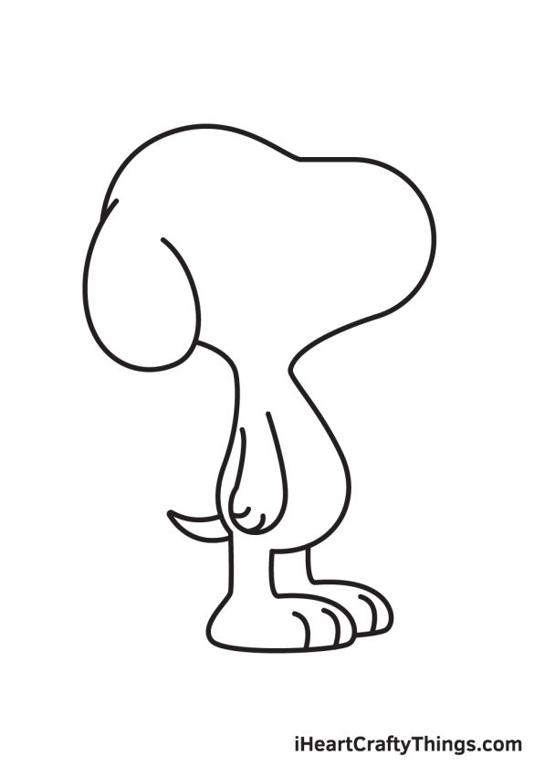 Snoopy Drawing - How To Draw Snoopy Step By Step