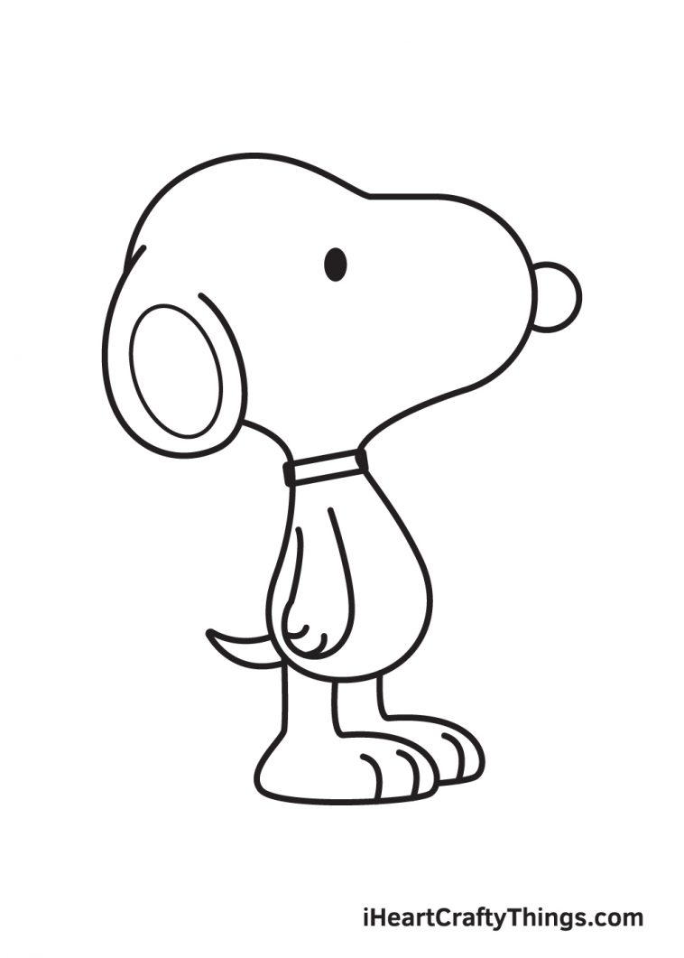 Snoopy Drawing - How To Draw Snoopy Step By Step