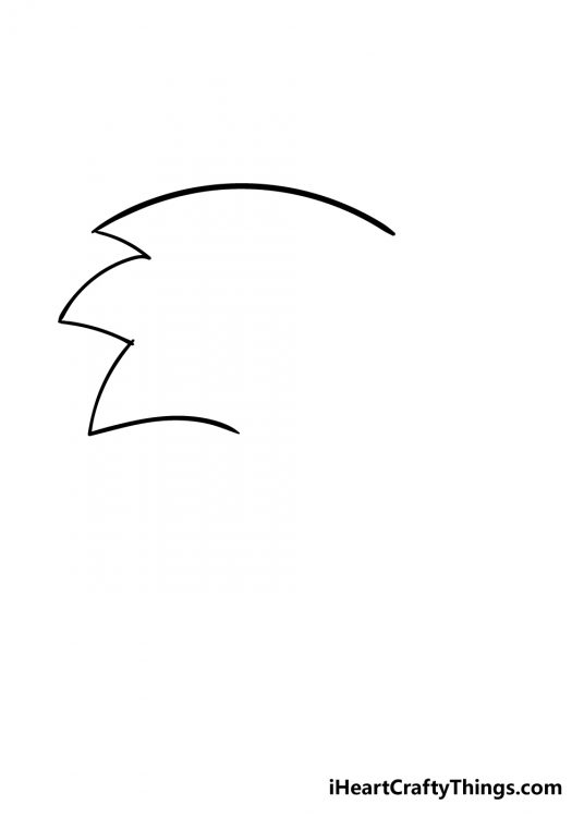 Sonic Drawing - How To Draw Sonic Step By Step