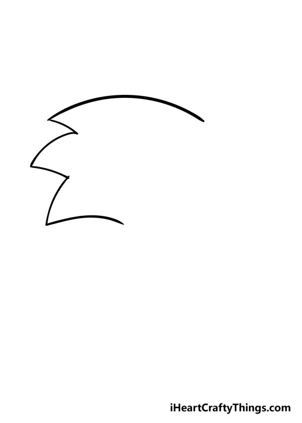 Sonic Drawing - How To Draw Sonic Step By Step