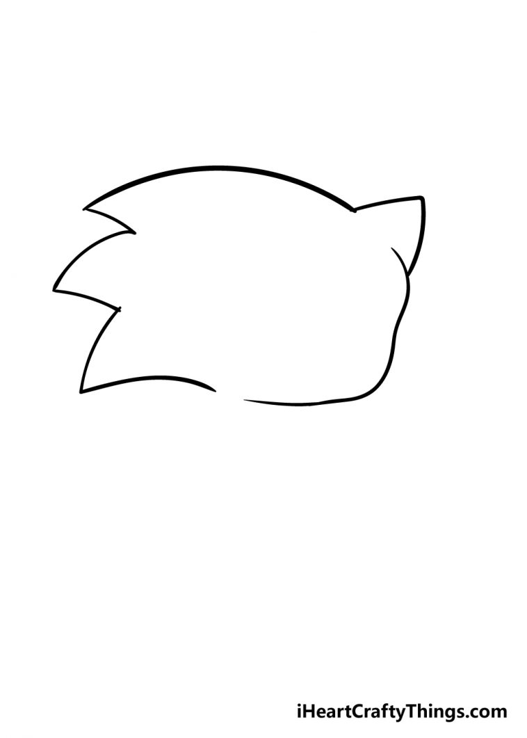 Sonic Drawing - How To Draw Sonic Step By Step