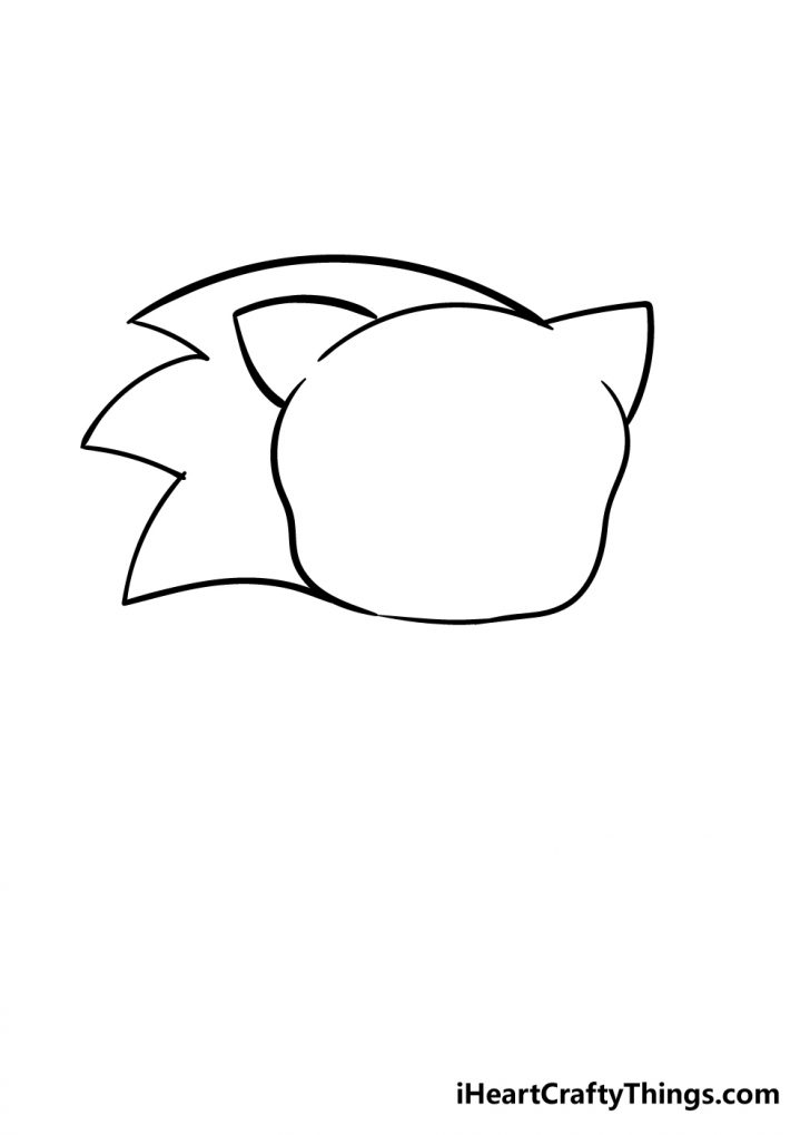 Sonic Drawing - How To Draw Sonic Step By Step
