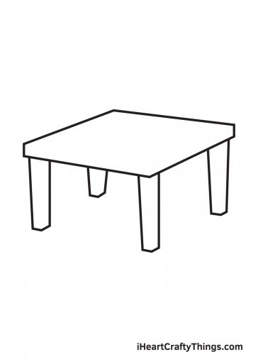 Table Drawing - How To Draw A Table Step By Step