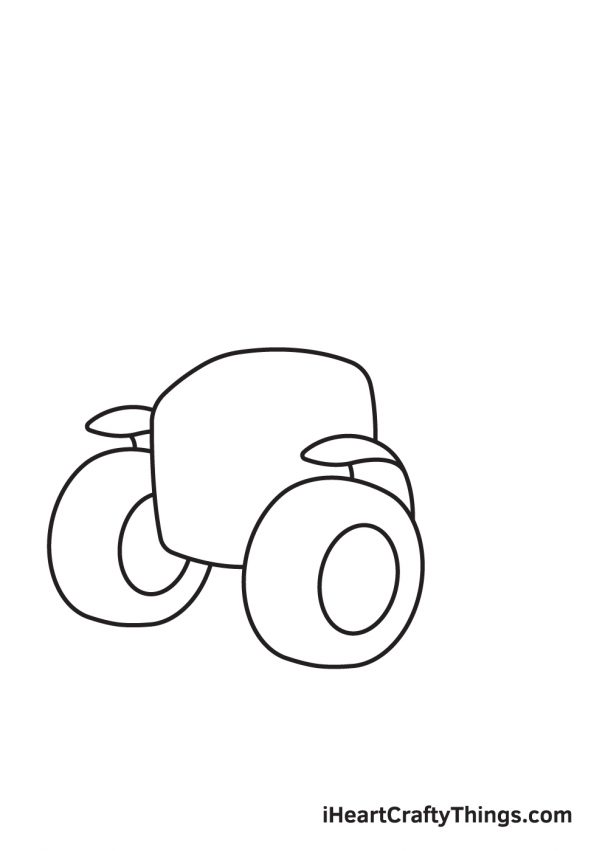 Tractor Drawing - How To Draw A Tractor Step By Step