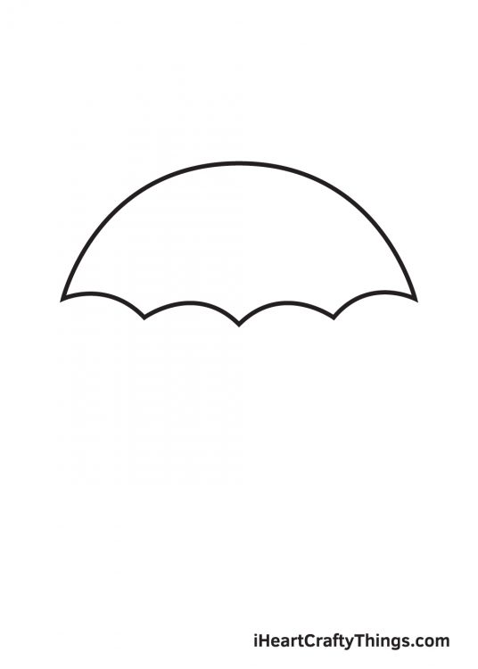 Umbrella Drawing - How To Draw An Umbrella Step By Step