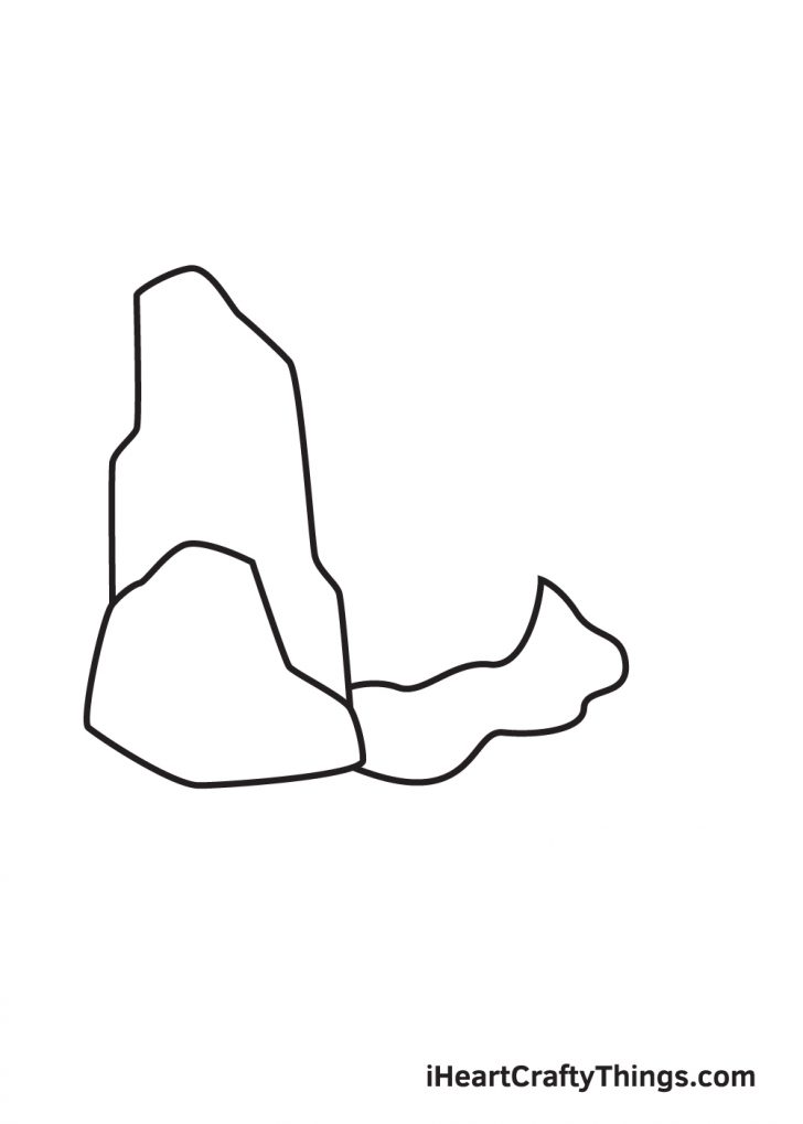 Waterfall Drawing - How To Draw A Waterfall Step By Step