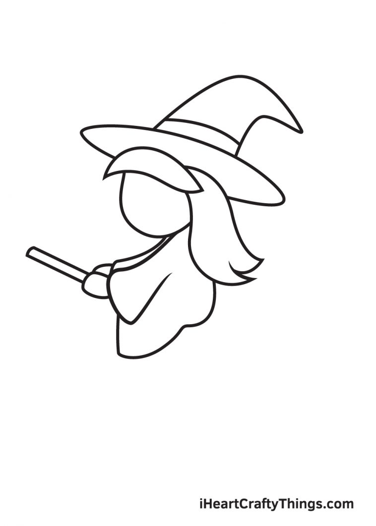 Witch Drawing - How To Draw A Witch Step By Step
