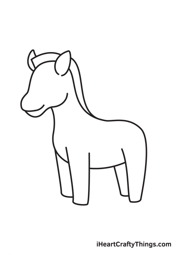 Zebra Drawing - How To Draw A Zebra Step By Step