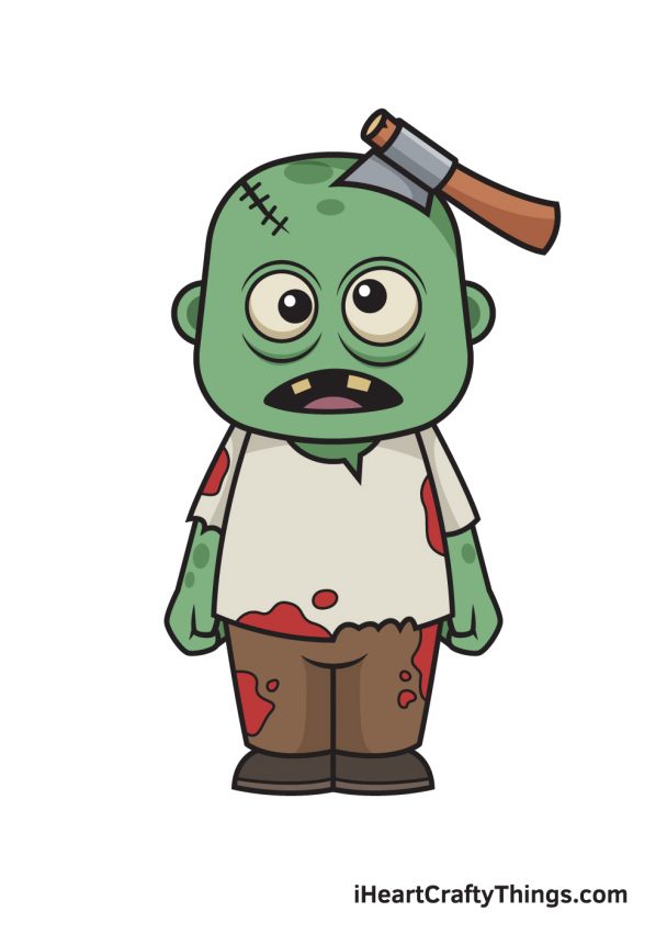 Zombie Drawing - How To Draw A Zombie Step By Step