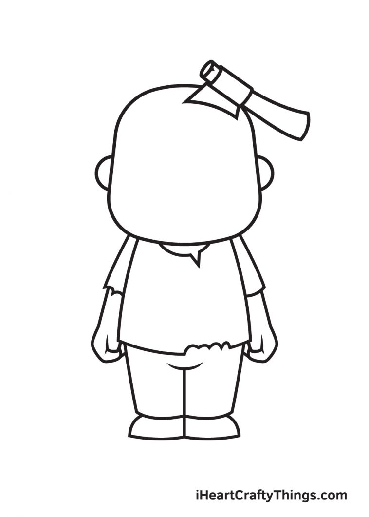 Zombie Drawing - How To Draw A Zombie Step By Step