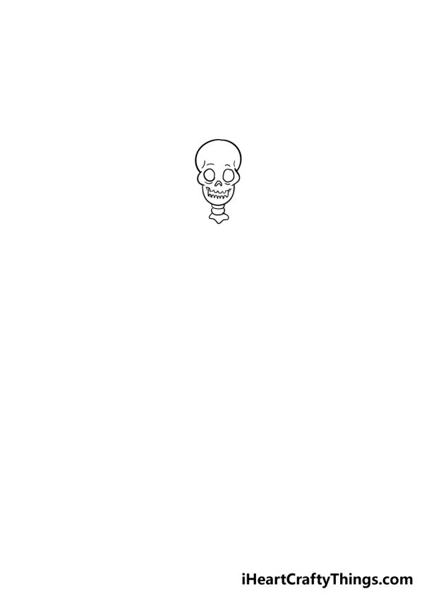 Skeleton Drawing - How To Draw A Skeleton Step By Step!