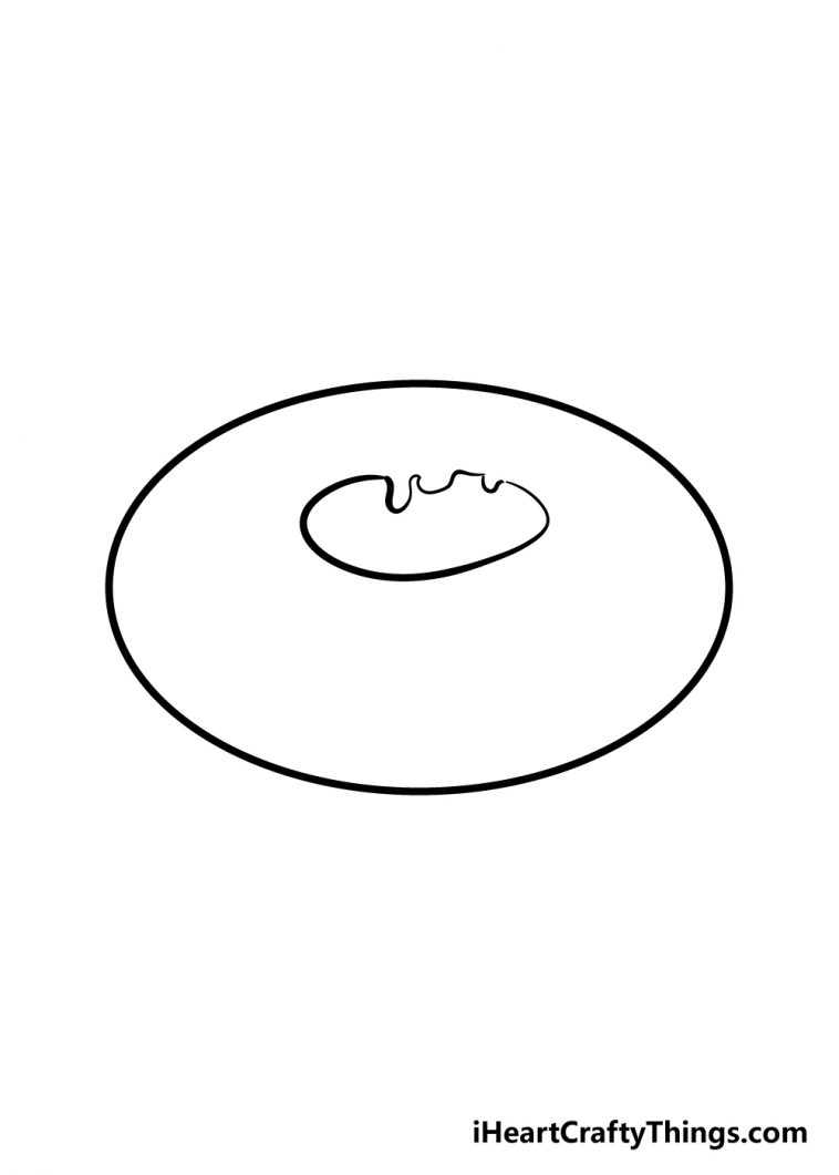 Donut Drawing - How To Draw A Donut Step By Step