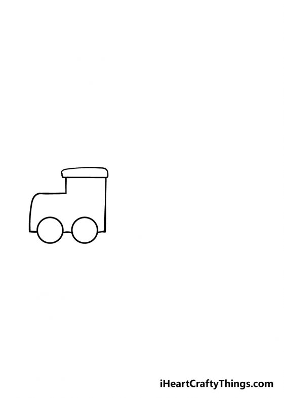 How To Draw A Train Step-by-Step - Easy Train Drawing For Kids