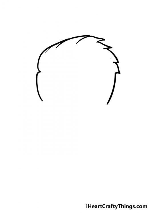 Boy's Hair Drawing - How To Draw Boy’s Hair Step By Step